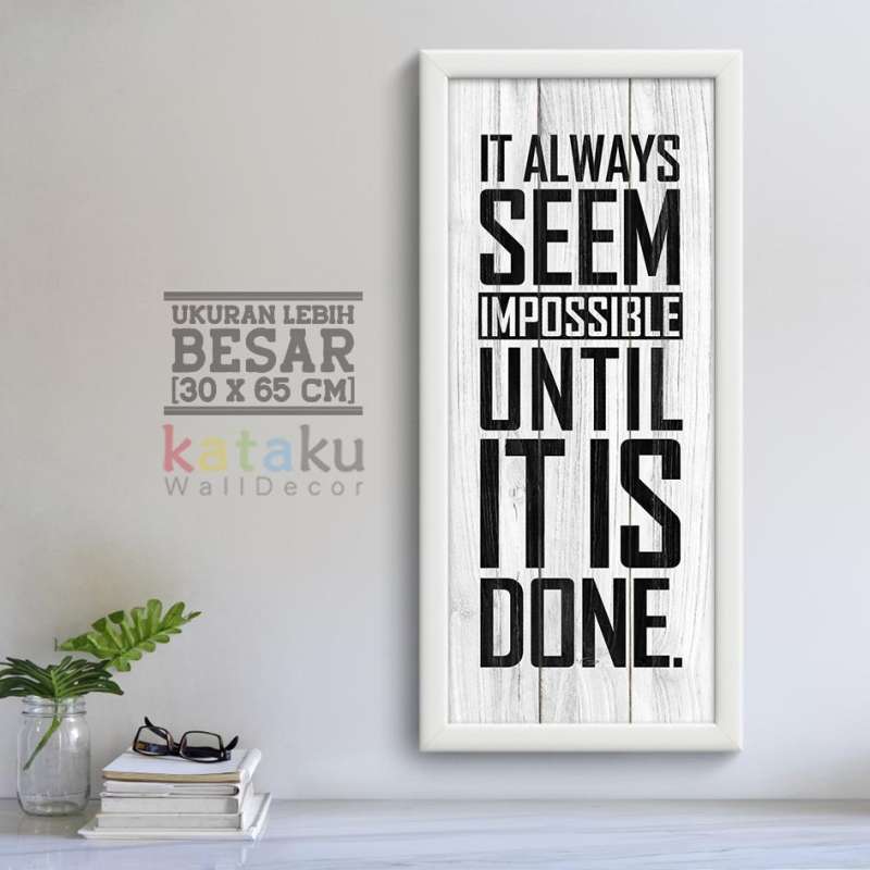Jual Hiasan Dinding Motivasi Poster Kayu Wall Decor Quotes Inspiratif ...