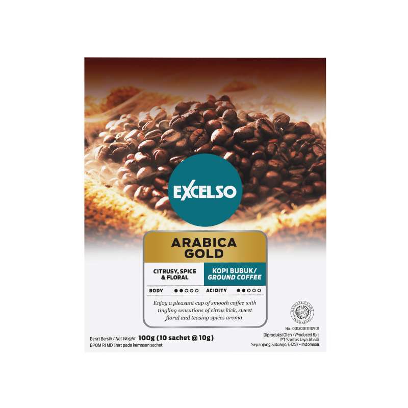 Jual Excelso Single Serving Arabica Gold Folding Box [10 Sachet / 10 ...