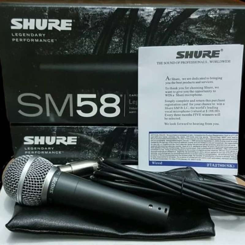 Jual Shure SM58 Microphone Kabel di Seller good_seller - Duri Selatan ...
