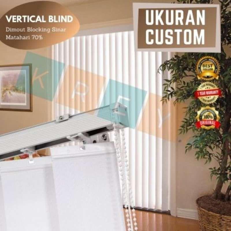 Jual Custom Tirai Jendela Gulung Vertical Blinds Tirai Kantor Tirai ...