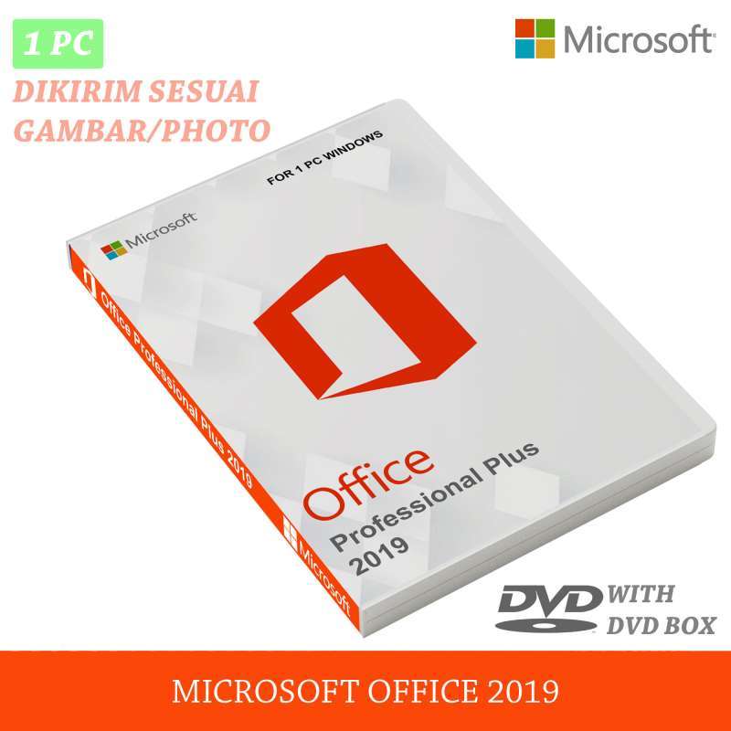 Jual Microsoft Office 2019 Pro Professional Plus Original Lisensi + DVD ...