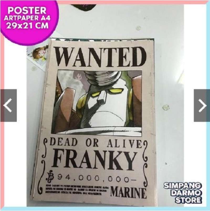 Jual Paket Murah 10 Poster One Piece Buronan Wanted Bounty Terbaru ...