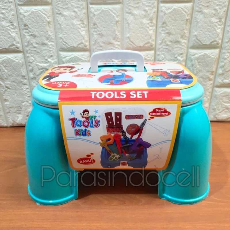 Jual Mainan Tool Set Kursi Alat Petukangan Bangku Edukatif di Seller ...