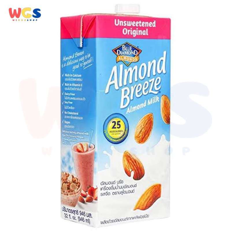Jual Blue Diamond Almond Breeze Unsweetened Original Almond Milk 946 Ml Di Seller Wighoshop ...