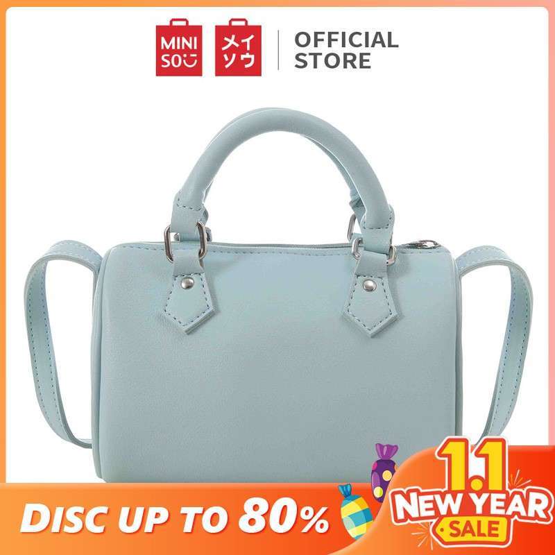 Jual MINISO Tas Selempang Wanita Mini silinder Sling Bag Kecil Bulat ...