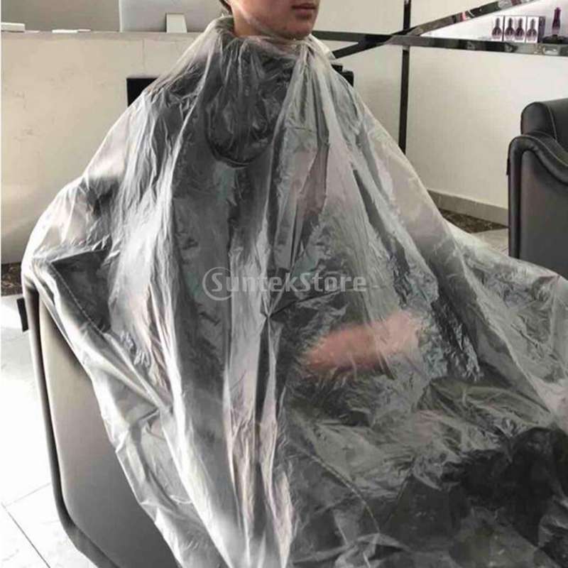 Promo 1000x Disposable Hair Cutting Cape Salon Gown Unisex Coloring ...