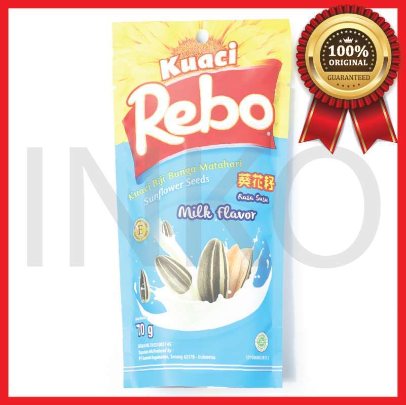 Jual Rebo Kuaci Biji Bunga Matahari Sunflower Seeds Milk Flavor 70gr Di