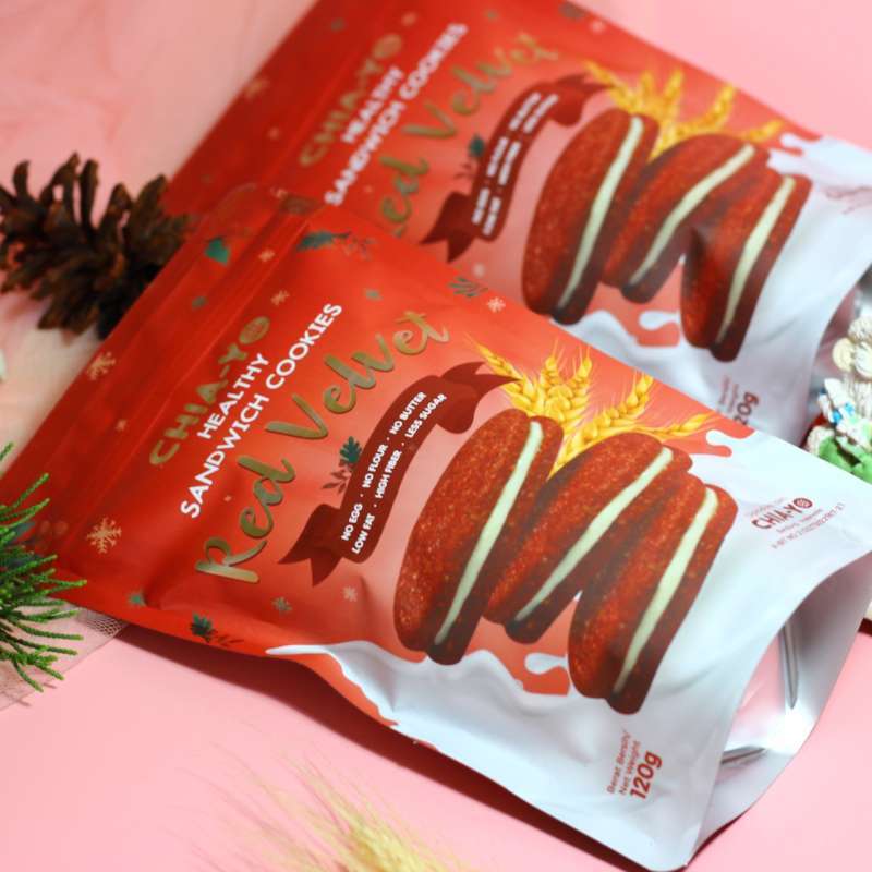 Promo Chia-yo Sandwich Cookies Red Velvet Bundling [120 G/ 2 Pack ...