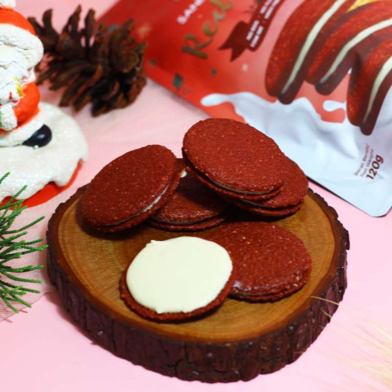Promo Chia-yo Sandwich Cookies Red Velvet Bundling [120 G/ 2 Pack ...