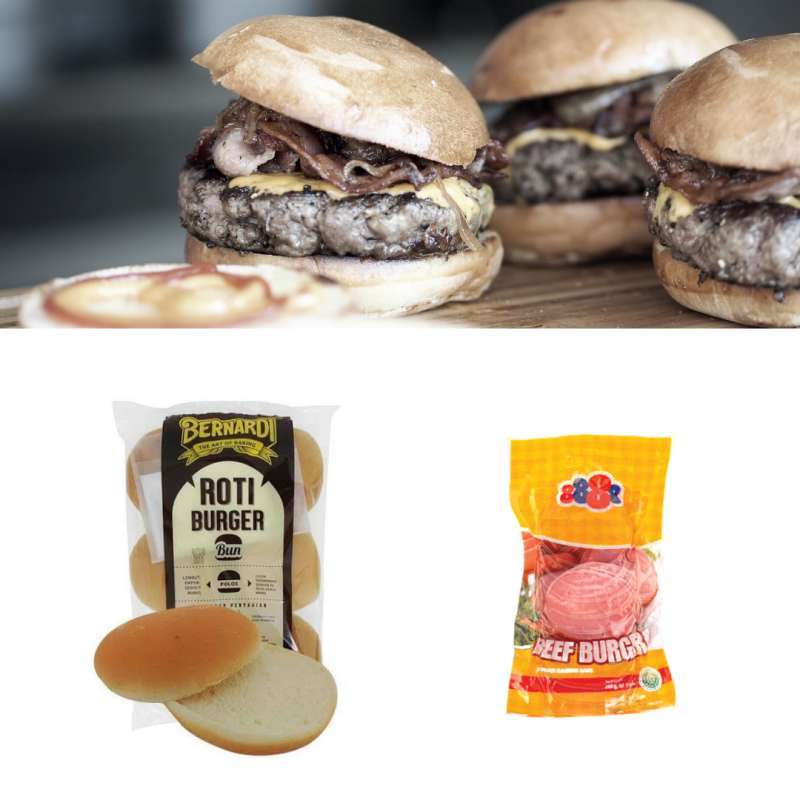 Jual Paket Bernardi Roti Bun 6 Pcs + Beef Burger Vitalia / Andy / Irene ...