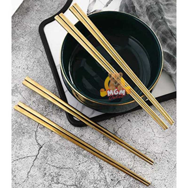 Promo Gold SUJEO sumpit makan emas korea Gold dinner Chopstick korean ...