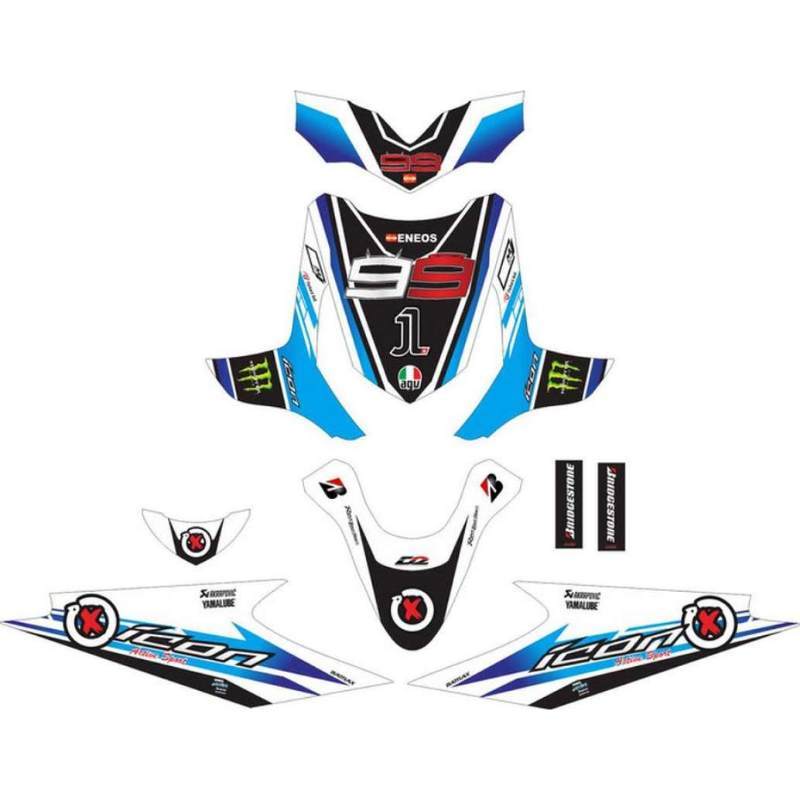 Jual Master Decal Modif Stiker Motor for Honda Beat Lorenso di Seller ...