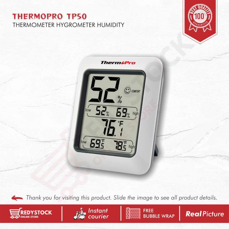 Promo THERMOMETER HYGROMETER HUMIDITY | TERMOMETER SUHU RUANG THERMOPRO ...