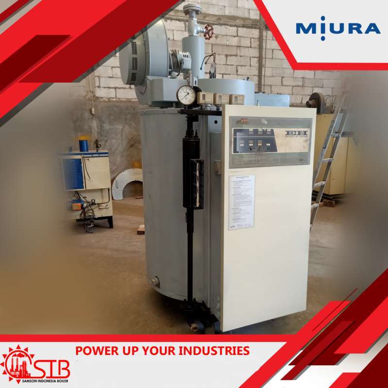 Jual Steam boiler second handed - MIURA - 1000 kg/hr bahan bakar Solar ...