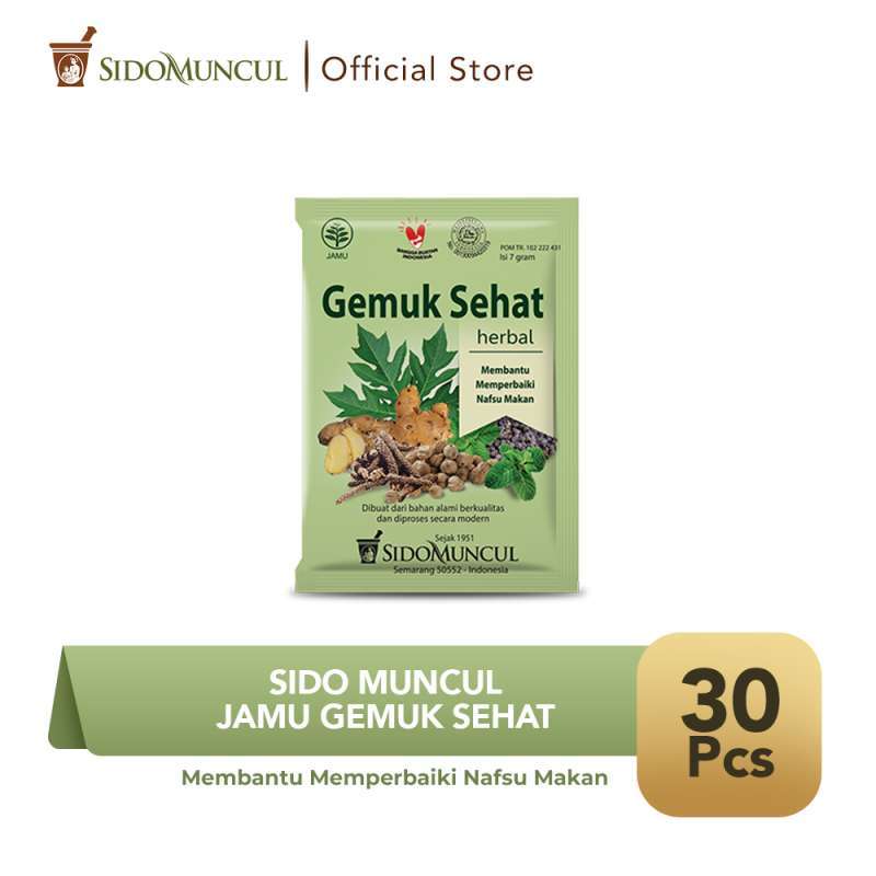 Promo Sido Muncul Jamu Gemuk Sehat 30's - Herbal Memperbaiki Nafsu ...