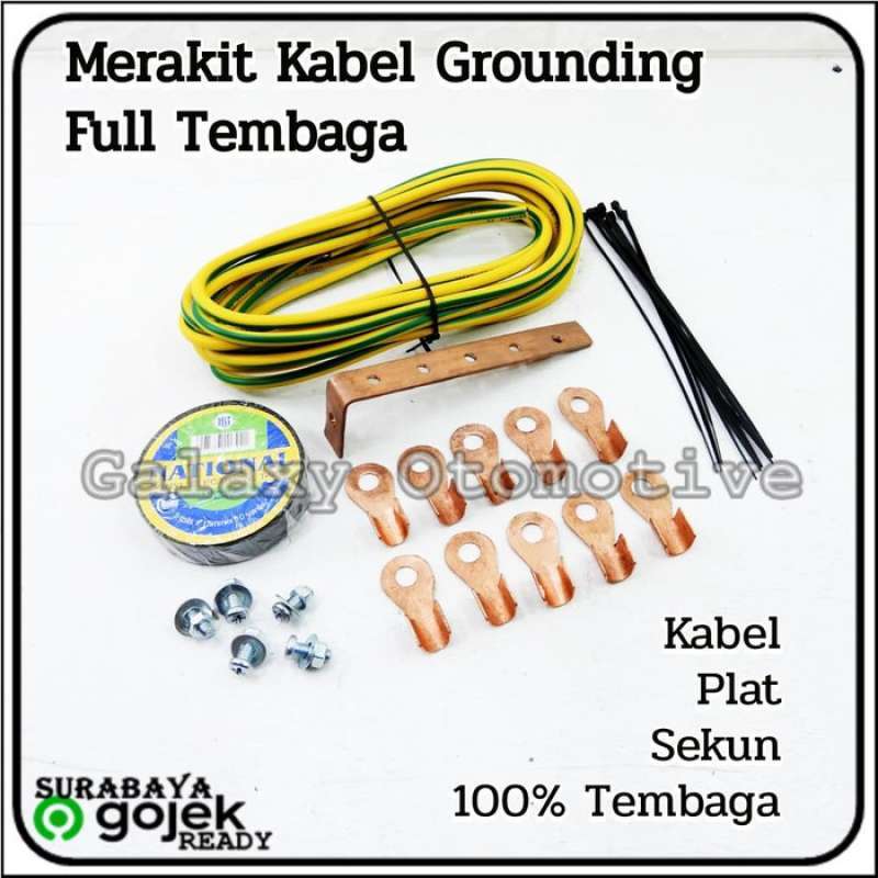 Jual Kabel Grounding Merakit Custom Kabel 10mm - 600cm di Seller GALAXY ...