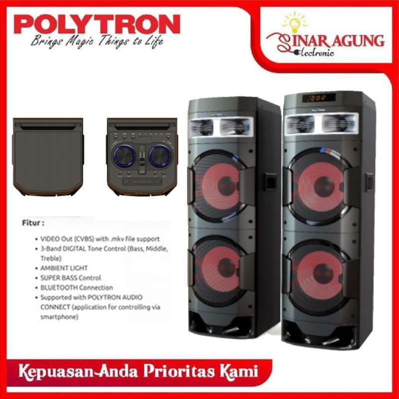 Promo POLYTRON SPEAKER AUDIO PAS 10D28 USB BLUETOOTH - GARANSI RESMI ...