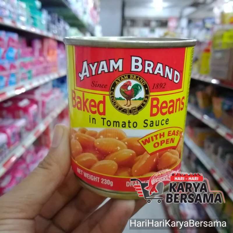 Jual AYAM BRAND MAKANAN KALENG BAKED BEANS KACANG 230GR di Seller ...