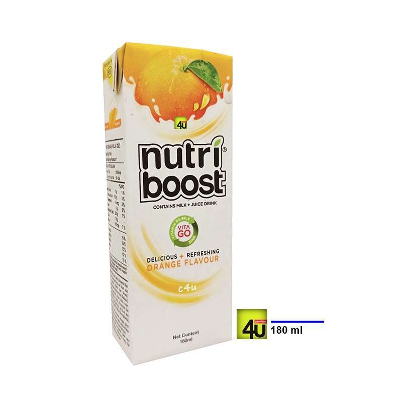 Jual Nutriboost Rasa ORANGE - Delicious Milk Drink - Tetra Pack [180ml ...