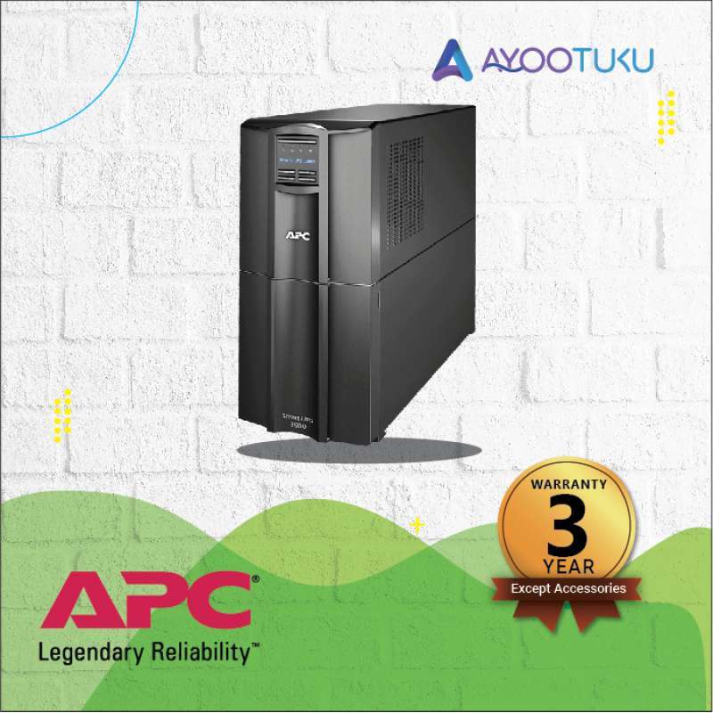 Jual APC Smart-UPS 3000VA, Tower, LCD 230V with SmartConnect Port | SMT3000IC di Seller Radja ...