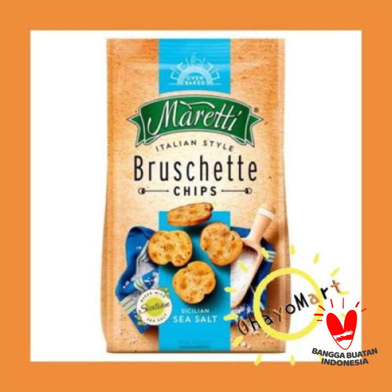 Jual Maretti Bruschette Chips / Bruschette Sicilian Sea Salt/ Italian ...