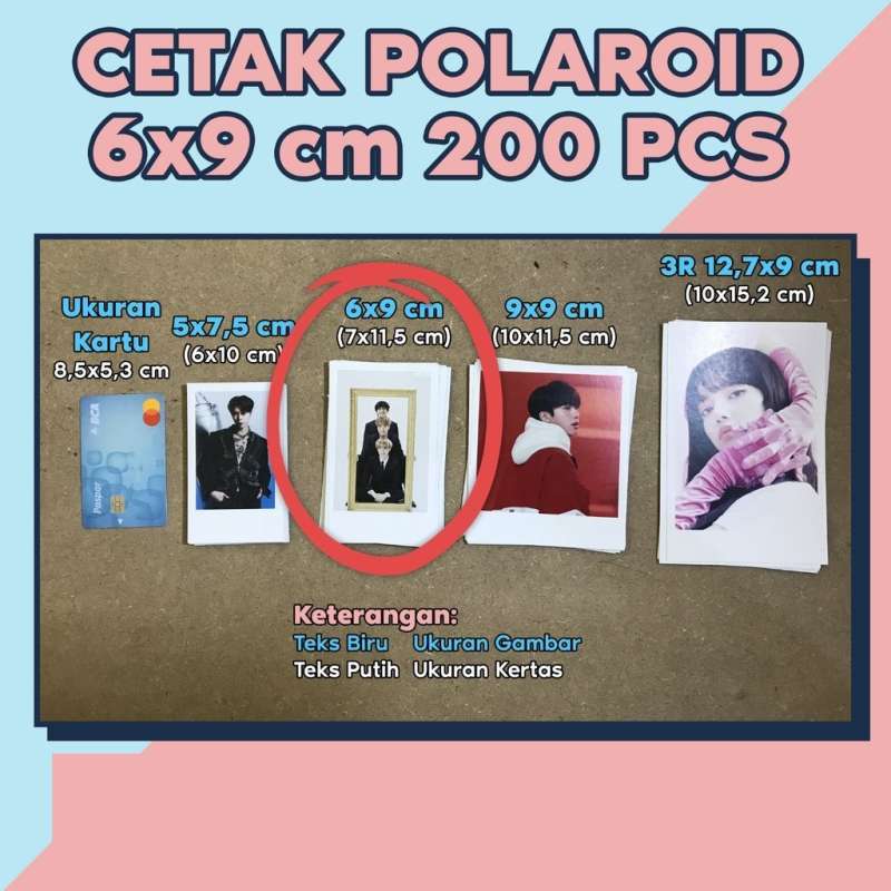 Ukuran foto polaroid - deltalasopa