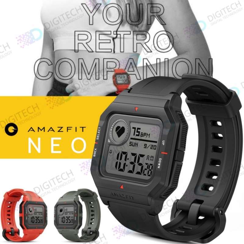 Promo Amazfit Neo Retro Smartwatch Amazfit Neo Sport Mode Waterproof ...