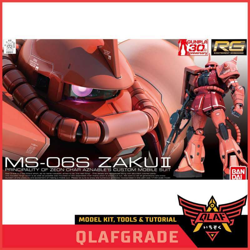 Promo RG CHAR ZAKU II MS-06S CHARS - RG CHAR ZAKU II Bandai GUNDAM ...