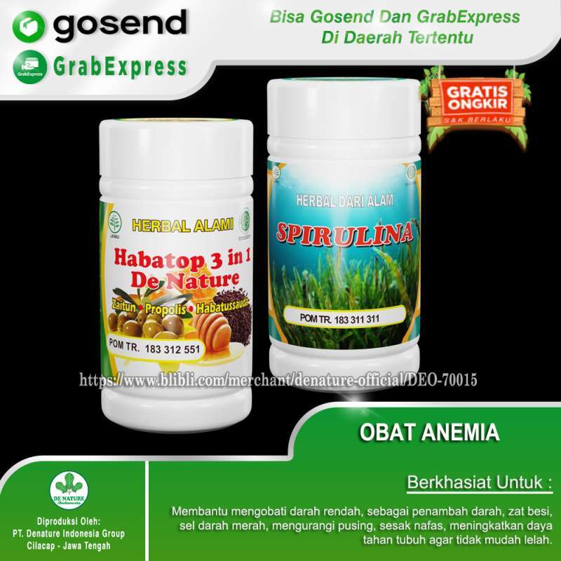 Jual Obat Anemia Darah Rendah Herbal Penambah Darah Di Seller Denature ...
