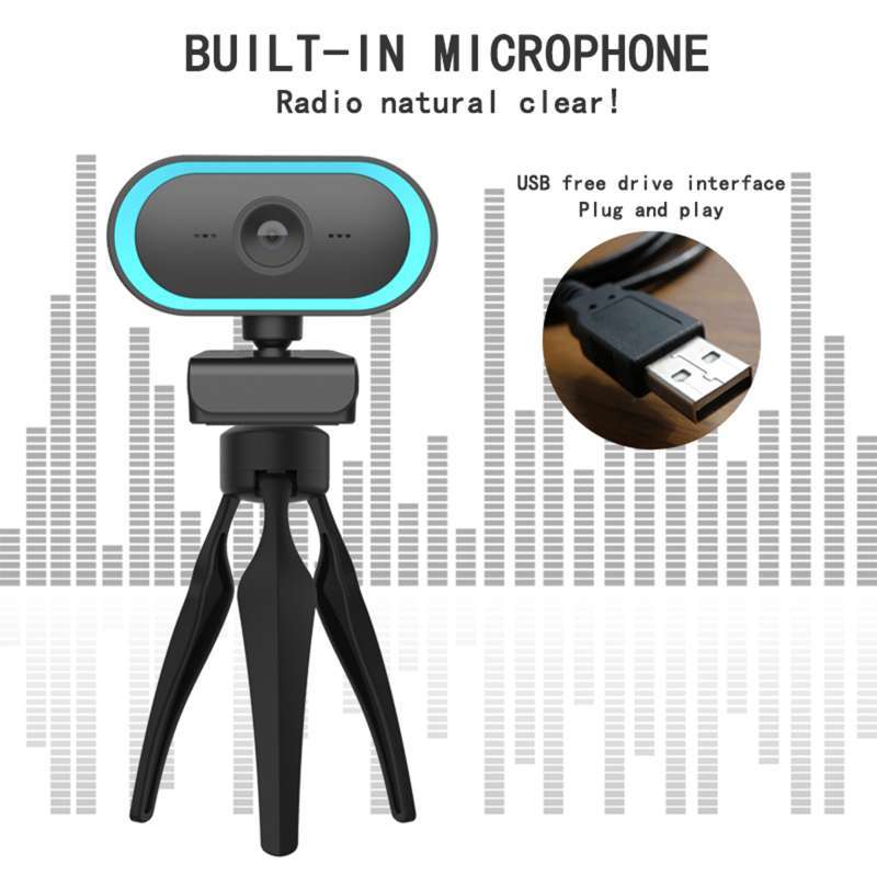 Jual 2k Hd Webcam Built-in Microphone Plug&play Video Calling Recording ...