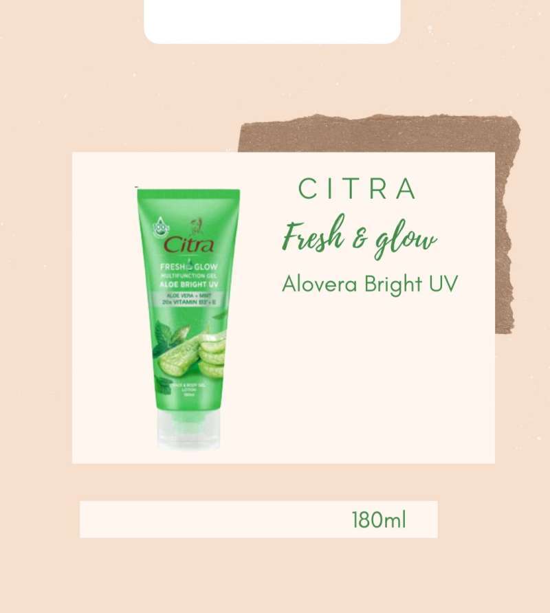 Jual CITRA Fresh & Glow Multifunction Gel ALOE VERA BRIGHT UV 180 ml di Seller AWR Beauty Shop ...