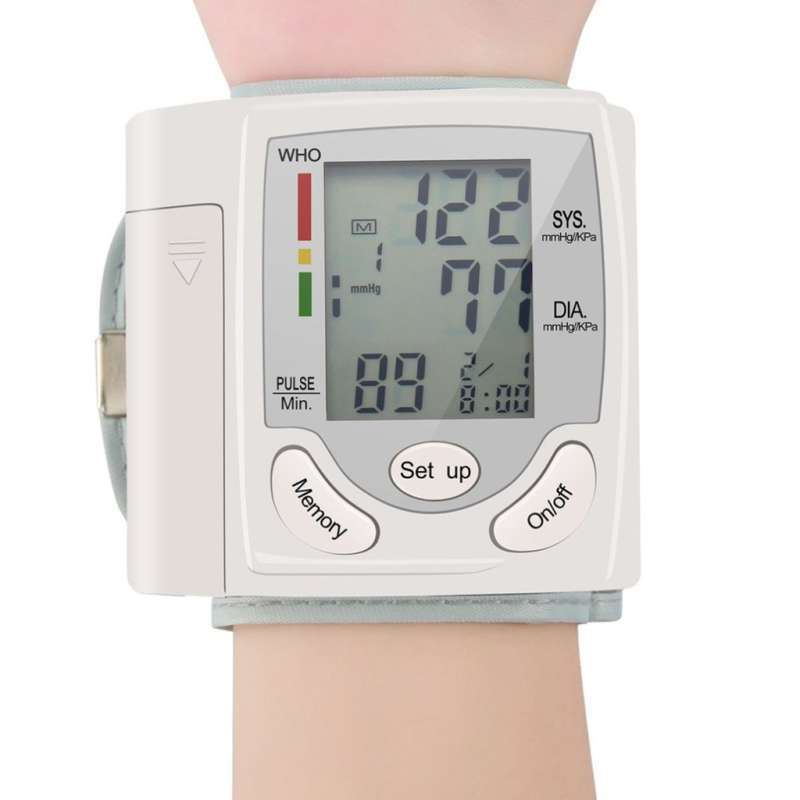 Promo New Digital Wrist Blood Pressure Monitor LCD Heart Rate Pulse ...