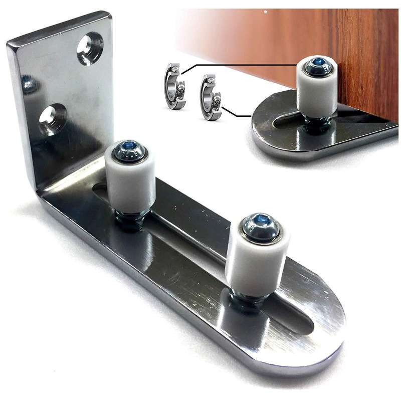 Jual Steel Barn Wood Sliding Door Bottom Floor Guide Hardware Part W ...