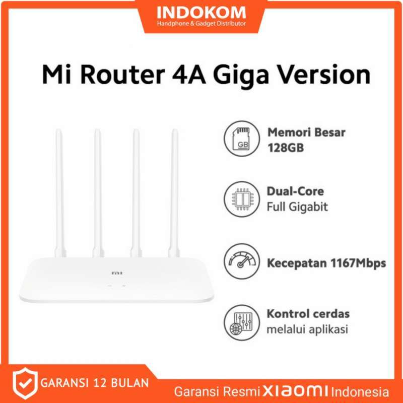 Promo Xiaomi Mi Wifi Router 4A Giga Version - Xiaomi Router Gigabit ...