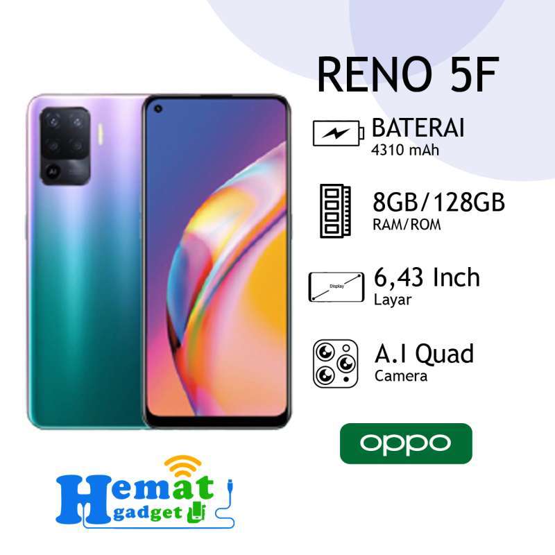 Jual Oppo Reno 5f 8/128gb Ram 8gb Internal 128gb Garansi Resmi Seluruh ...