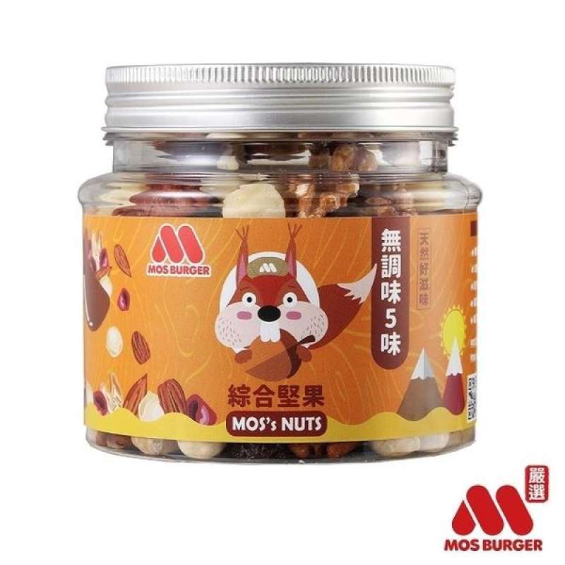 Jual MOS Mos Burger Unseasoned 5 Flavor Mixed Nuts (230g/can) di Seller ...