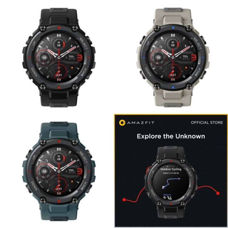 Jual Amazfit T-rex Pro Smart Watch Sport Military Grade Amoled Smartwatch Trex Pro Garansi Resmi ...
