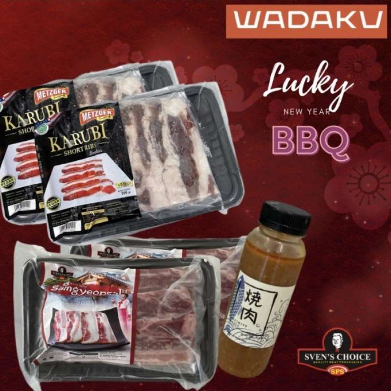 Jual Paket BBQ Lucky CNY samgyeopsal babi dan karubi sapi yakiniku ...