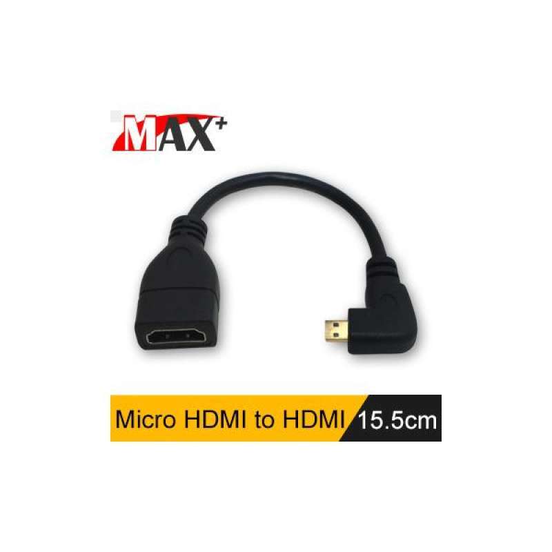 Jual (MAX+)MAX + Micro HDMI (male) to HDMI (female) L-shaped high ...