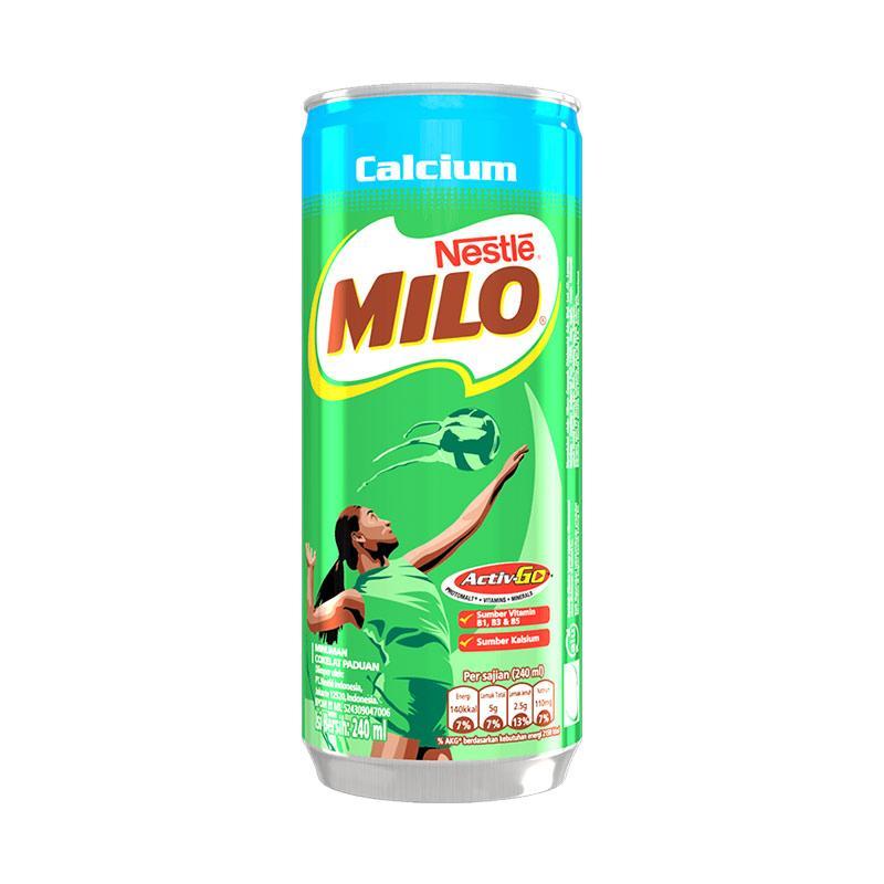 Jual NESTLE Milo Calcium Kaleng Activ Go Susu [240 mL] di Seller I-Care ...