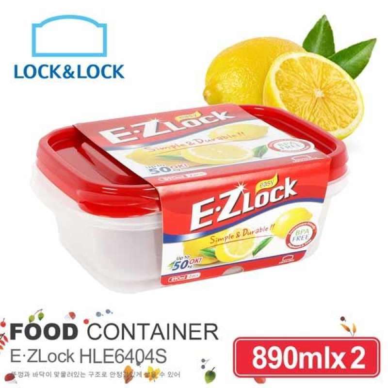 Jual [Lock and Lock] EZ LOCK Long Storage Box (Red Cover) / 890ML/2 di ...