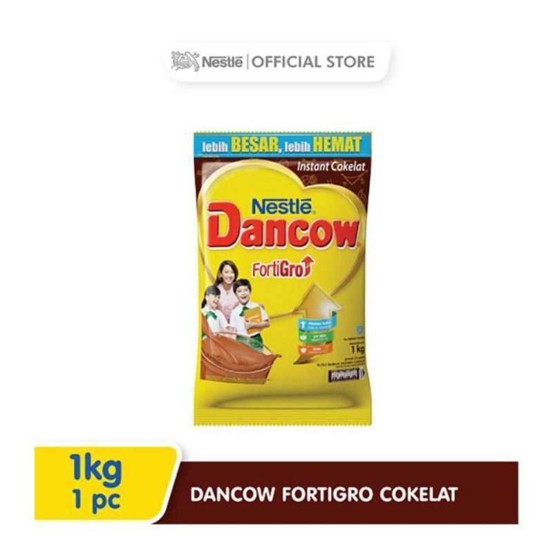 Jual NESTLE DANCOW Fortigro Susu Instant Coklat usia sekolah 1 Kg di ...