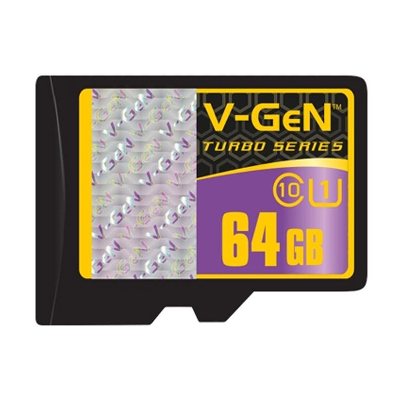Jual V-gen Turbo Class 10 Microsd Memory Card [64 Gb/85 Mbps] Di Seller ...
