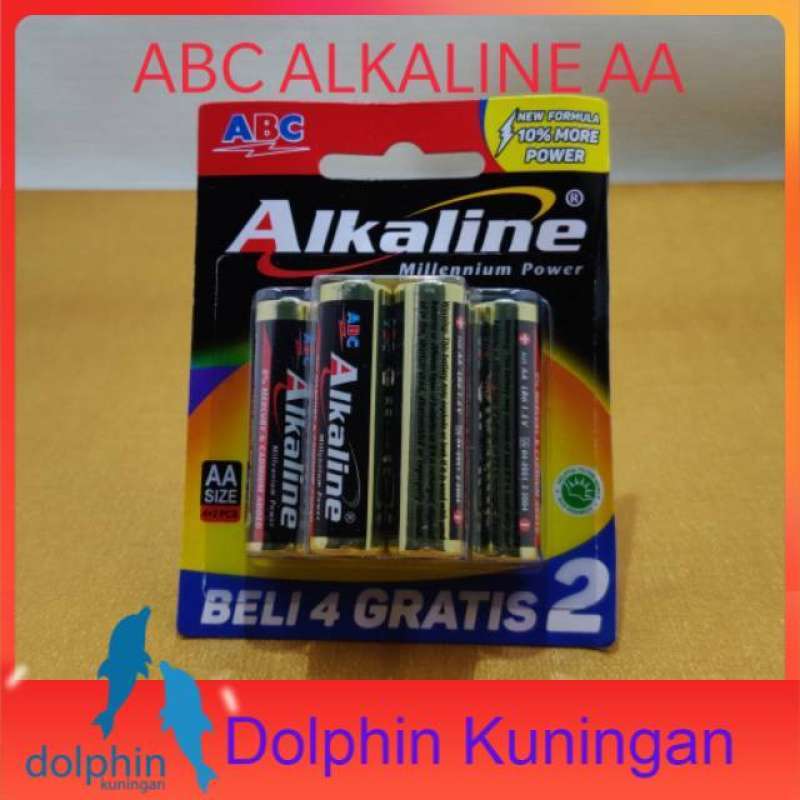 Promo Battery ABC ALKALINE AA isi 6pcs Baterai Batere Diskon 11% di ...