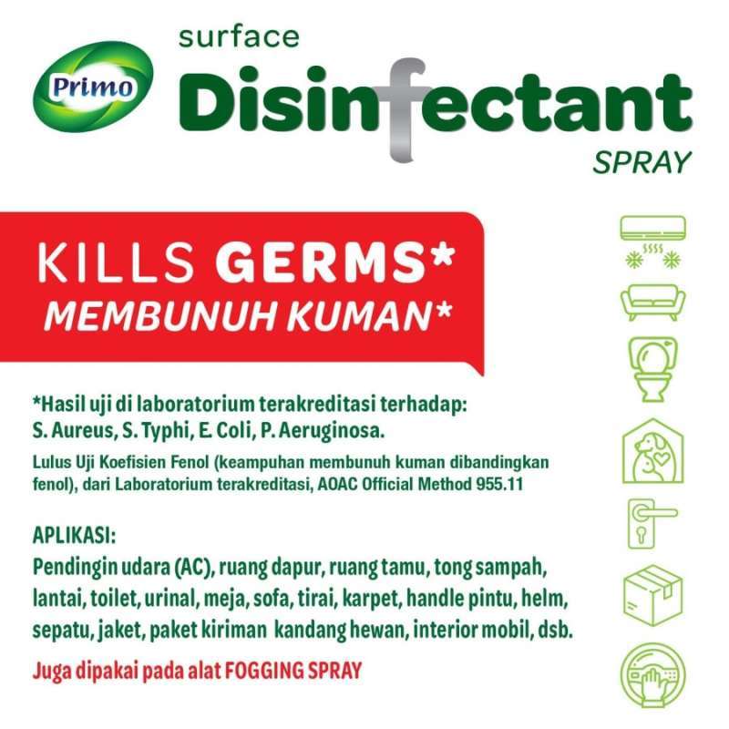 Jual Primo Disinfectant Spray 500 Ml Eucalyptus Di Seller Aisyah Olshop ...