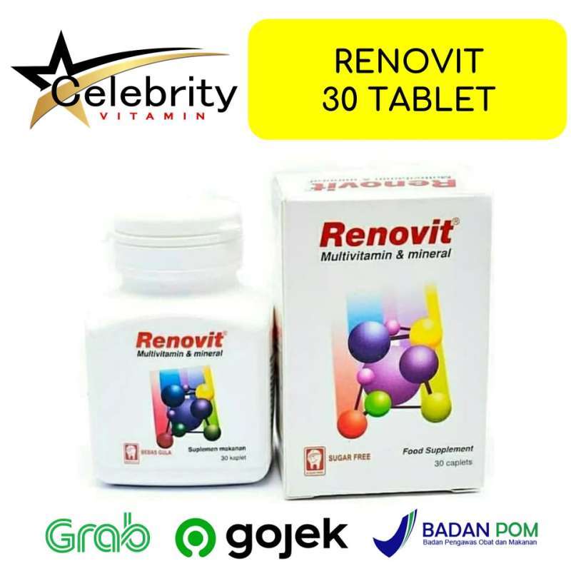 Jual RENOVIT MULTIVITAMIN BOTOL 30 KAPLET 30 TABLET 30 TAB di Seller ...
