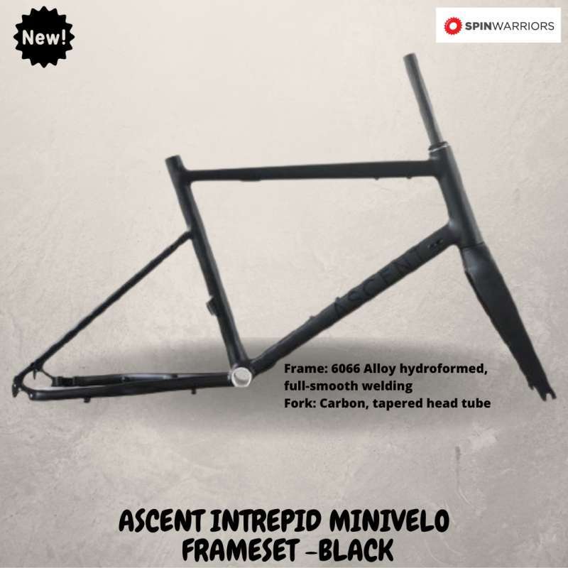 Jual Frame Minivelo - Ascent Intrepid Minivelo Frameset - Black Di ...