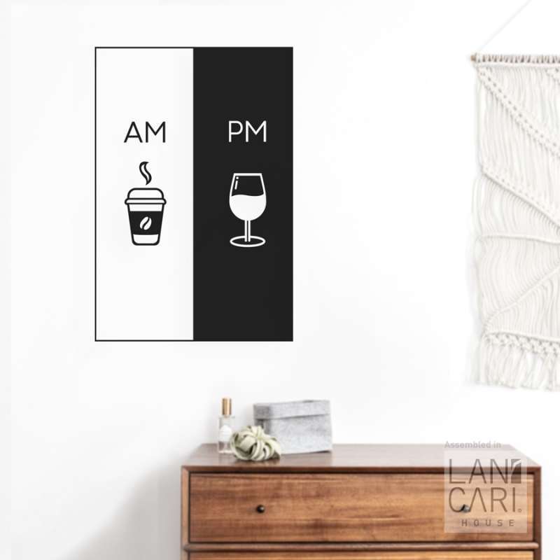 Jual Sticker Cutting Am Pm Dekorasi Sticker Kaca Dinding Rumah - Silver ...