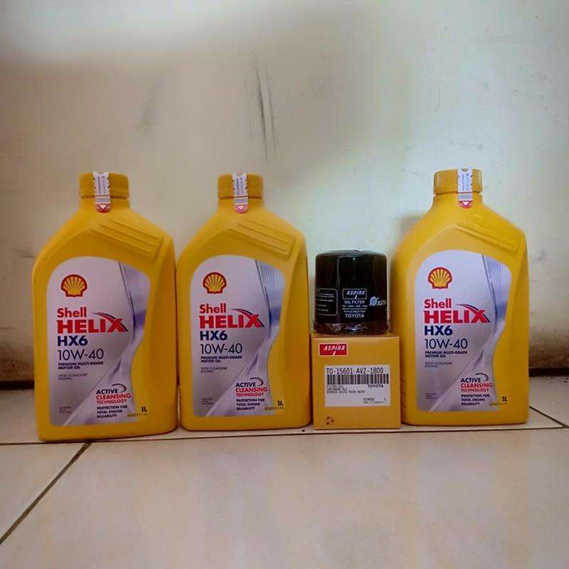 Jual Paket Oli Shell Hx6 10W-40 3 Liter + Filter Oli Avanza- Xenia ...