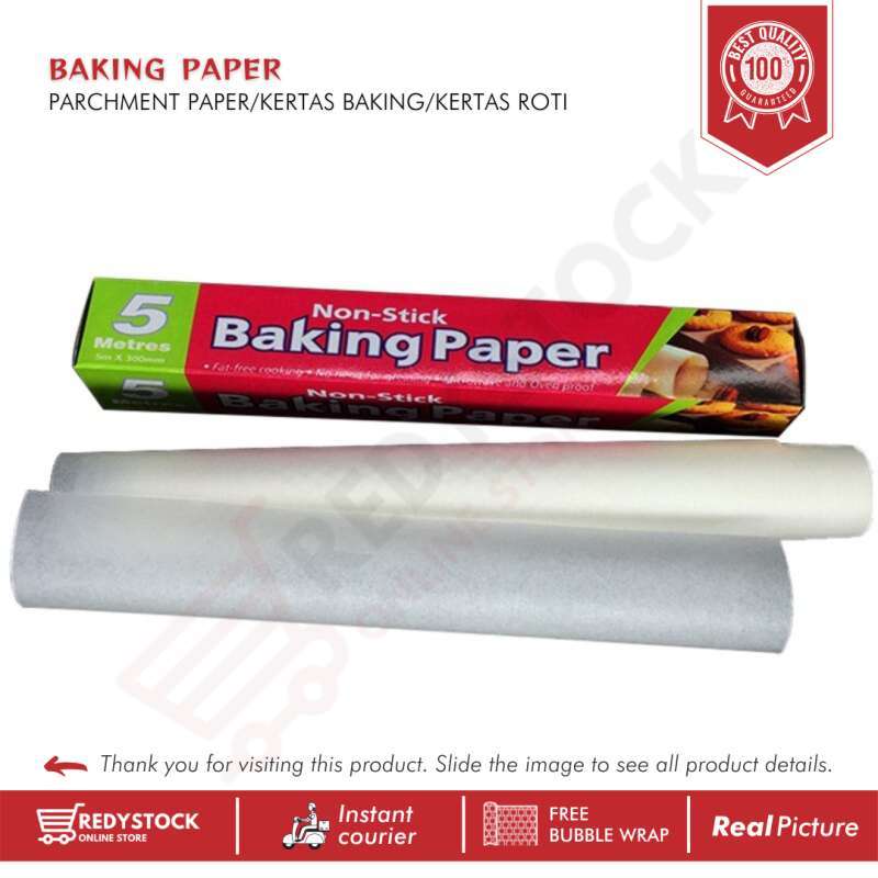 Jual BAKING PAPER / PARCHMENT PAPER / KERTAS BAKING / KERTAS ROTI - 5m ...